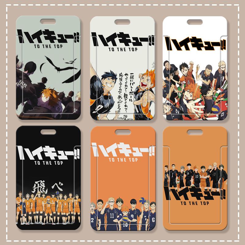 Anime Haikyuu!! Custom Student School ID Campus ID Card Holder Meal ...