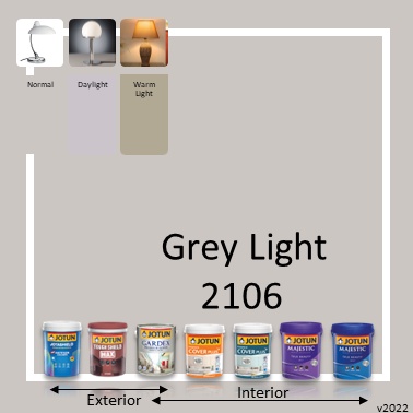 Jotun 1L 2106 Grey Light / Jotashield AF / Tough Shield/ Majestic true ...