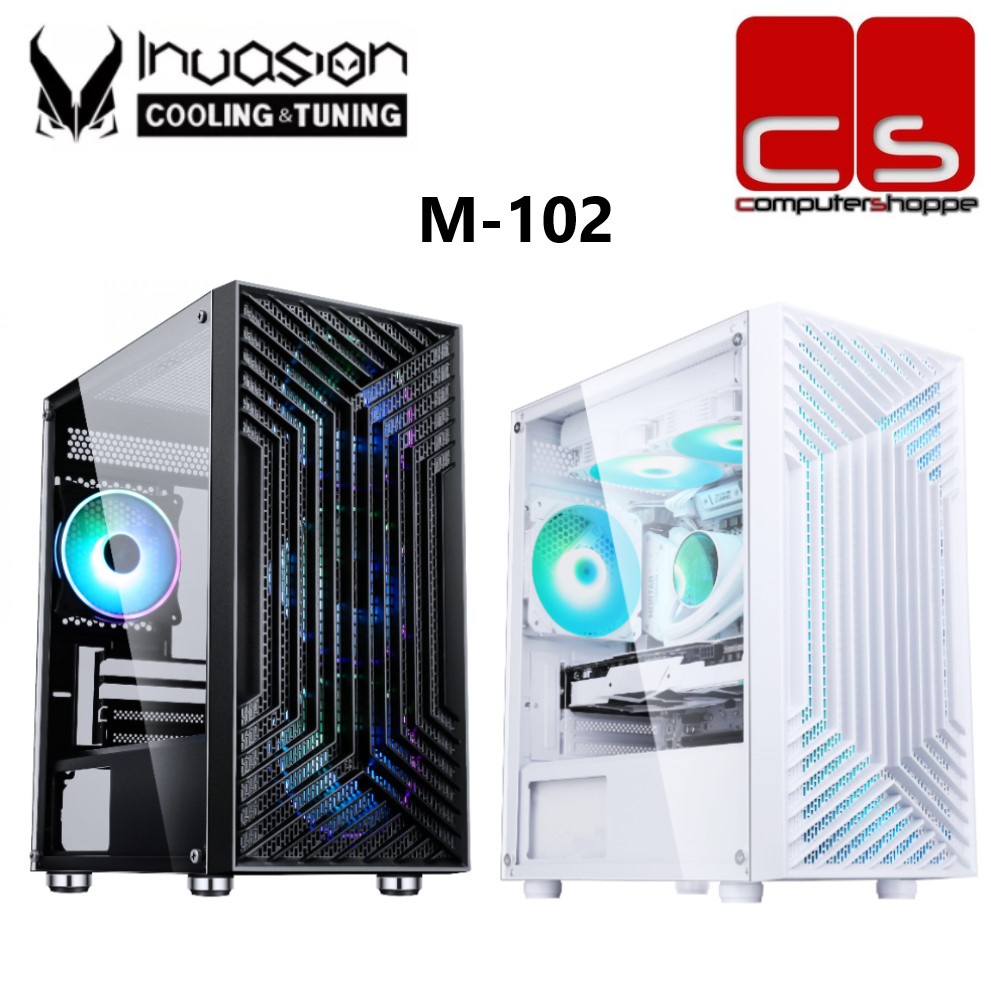 Invasion M-ATX Mini-Tower Case - M-102/M202 (Black/White) | Shopee Malaysia
