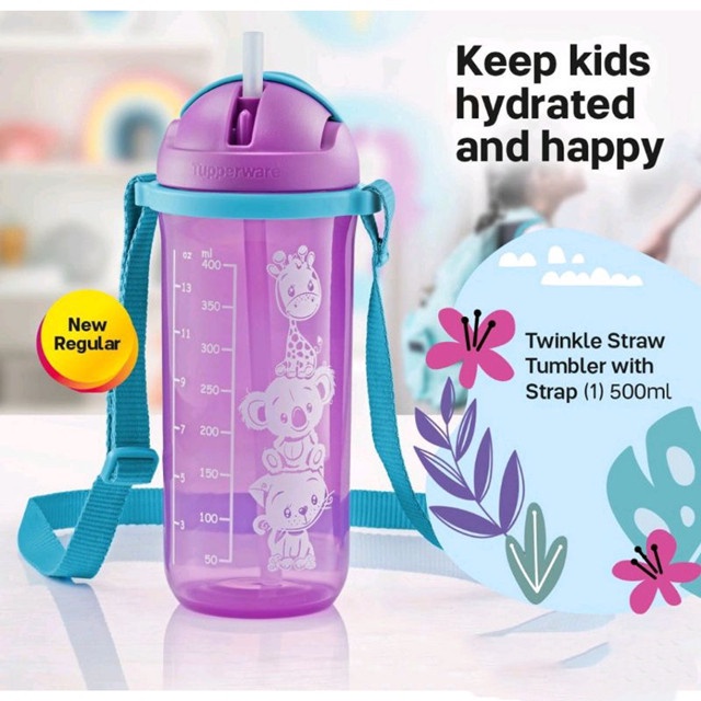 Tupperware Twinkle Straw Tumbler 500ml/350ml | Shopee Malaysia