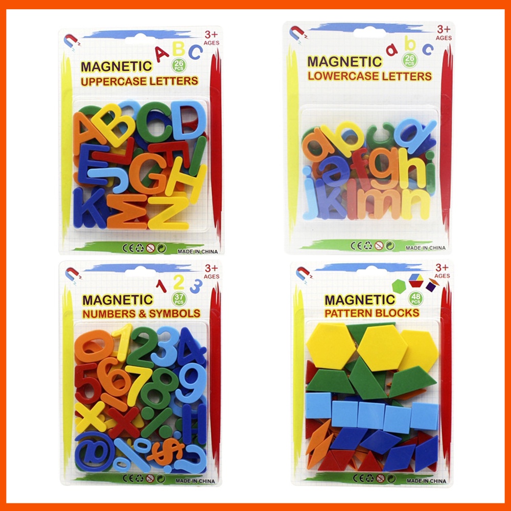 Magnetic Numbers Alphabet ABC 123 Fridge Magnets Colorful Educational ...