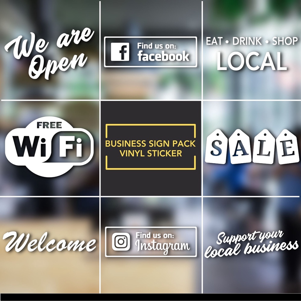 (Ready Made) BUSINESS SIGN PACK / PROMOTIONAL IDEAS / KEDAI BARU ...