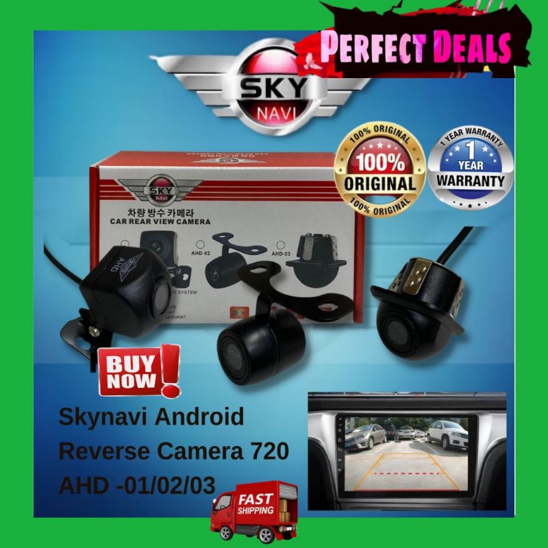 SKYNAVI ANDROID REVERSE CAMERA 720mp AHD REAR CAMERA 100 % ORIGINAL ...
