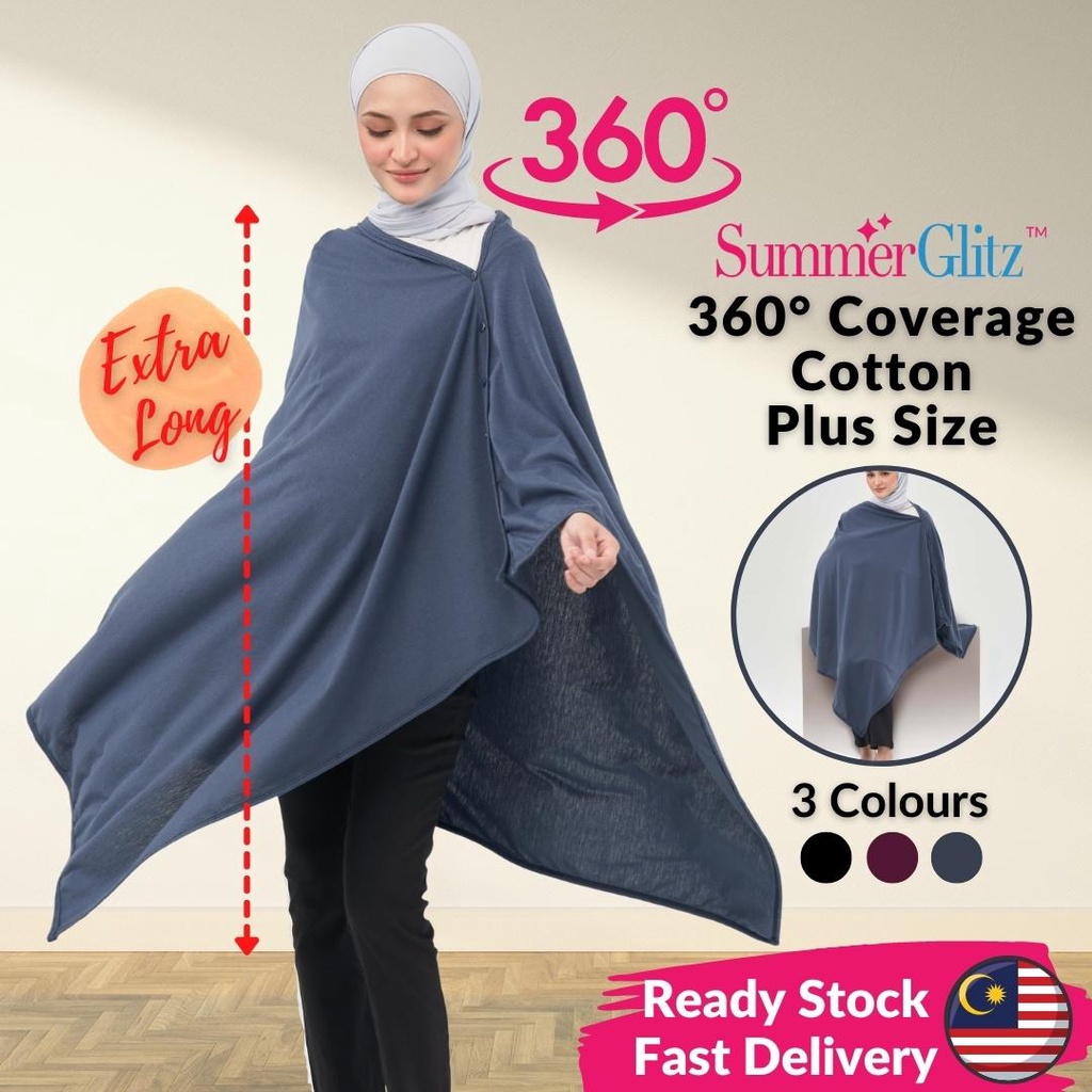 SummerGlitz 100% Cotton Nursing Cover Extra Long PLUS Size Pregnant ...