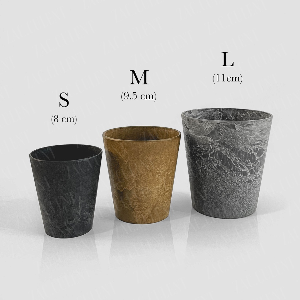 zac.culent - Travertine Marble Resin Pot | Shopee Malaysia