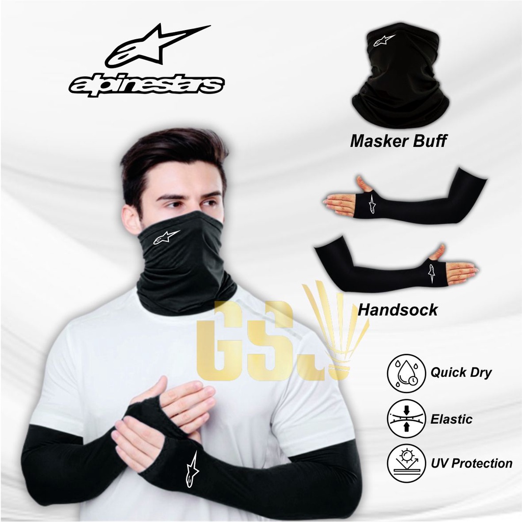 HITAM Buff mask black buff Motorcycle buff Motorcycle handsock Sport ...