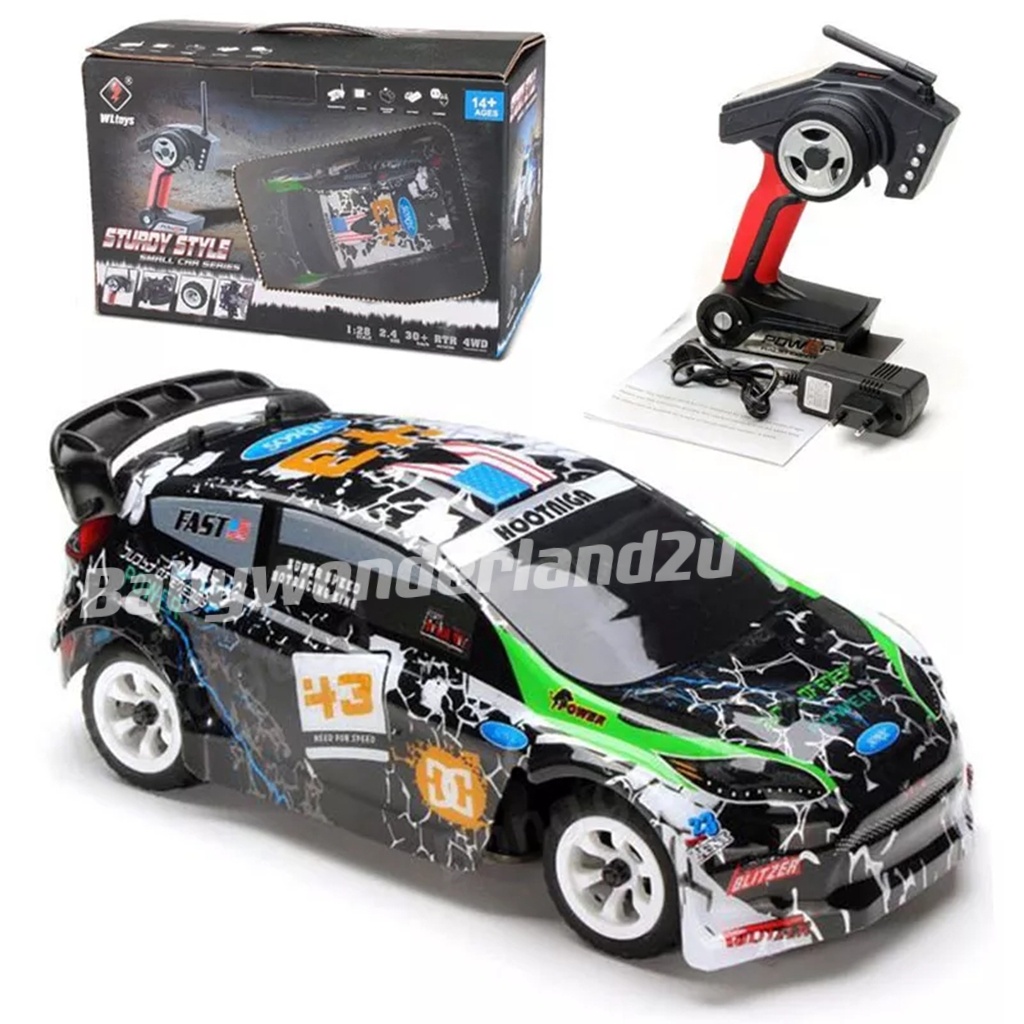 WLToys K989 1/28 2.4Ghz 4WD Brushed RC Rally Car RTR RC Drift | Shopee ...