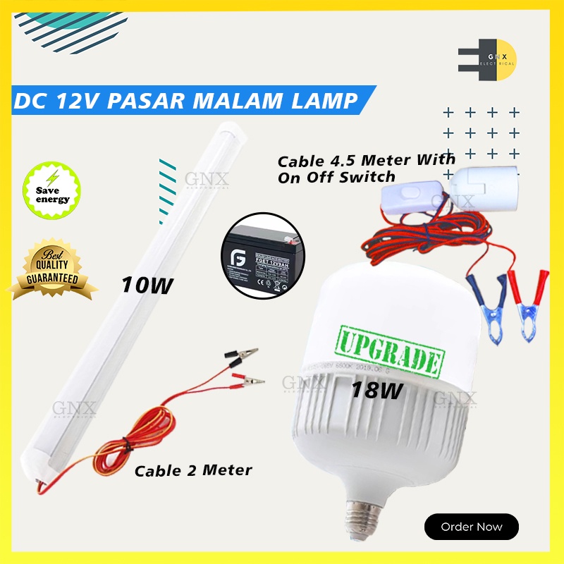 DC 12V LED Pasar Malam Lamp/Emergency Lamp/Camping Lamp/Lampu Camping/Solar DC 12V T8 Light Tube ...