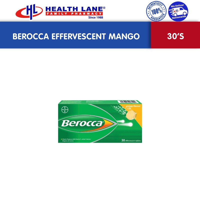 Berocca Effervescent Mango (30's) | Shopee Malaysia