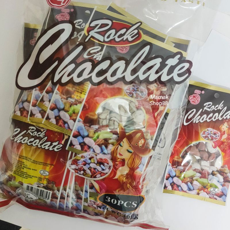 30pkt Rock Chocolate Candy / Stones Candy /Gula-gula Batu Coklat (HALAL ...