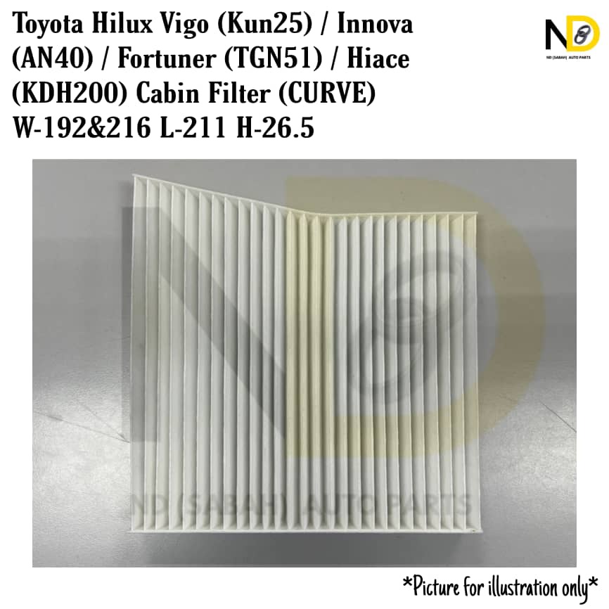 TOYOTA HILUX VIGO (KUN25) / INNOVA (AN40) / FORTUNER (TGN51) / HIACE ...