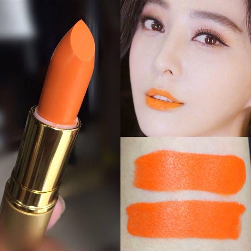 Matte Lipstick Hight Pigment Orange Sexy Lipsticks Moisturizing Long ...