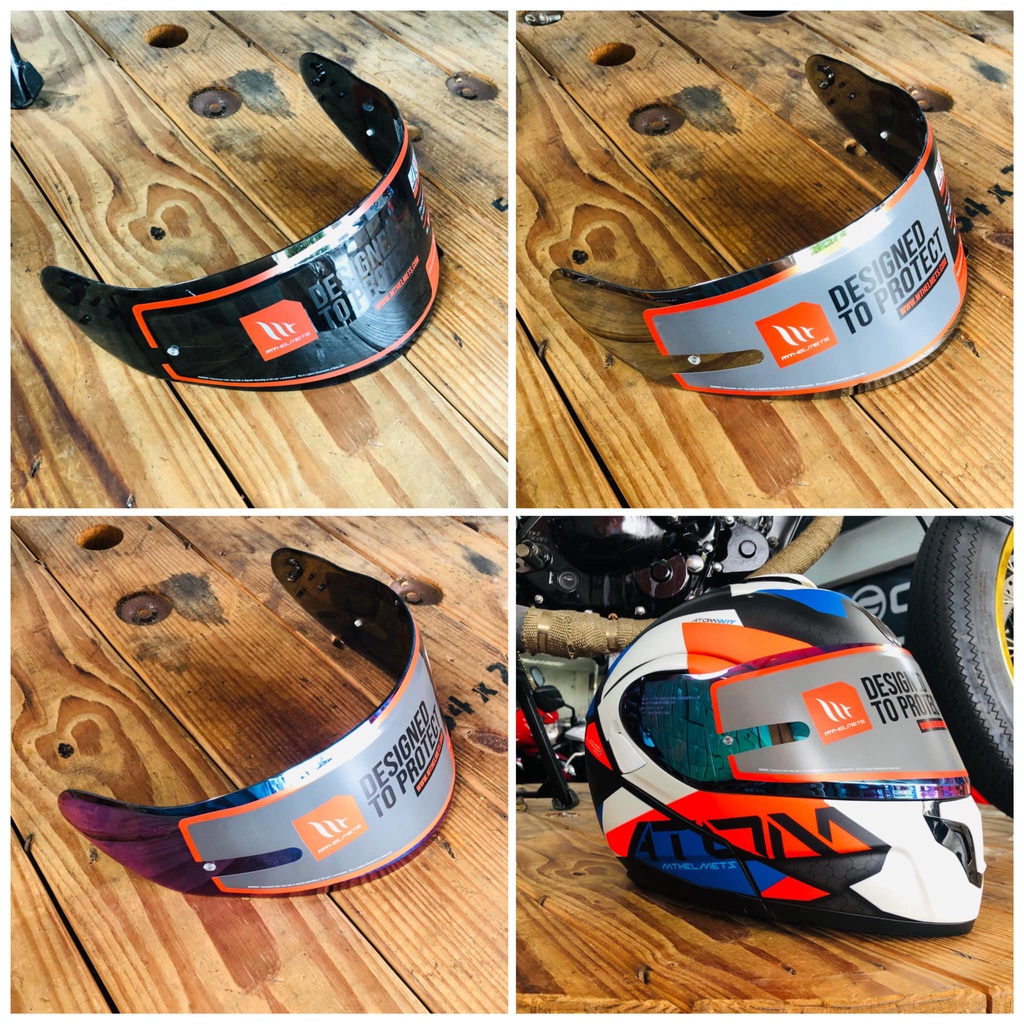 MT Helmets Visor Sparepart (Atom - Smoke Visor) | Shopee Malaysia