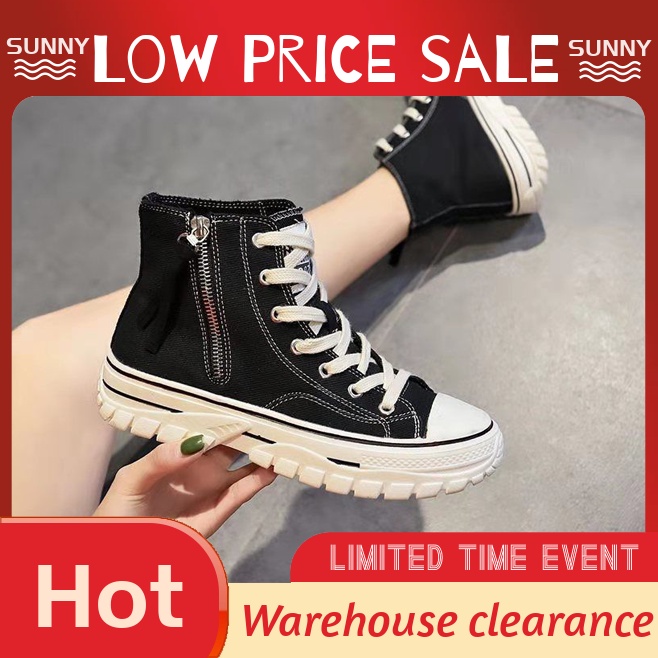 SUNNY Kasut Perempuan sport shoes women high cut sneakers kasut sukan ...