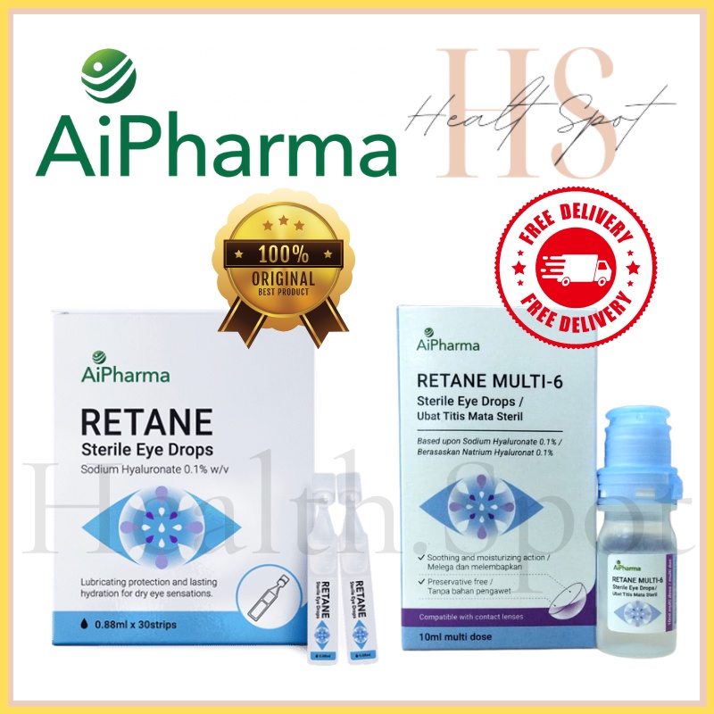 AiPharma Retane Sterile Eye Drops 0.88ml x 30's | Shopee Malaysia