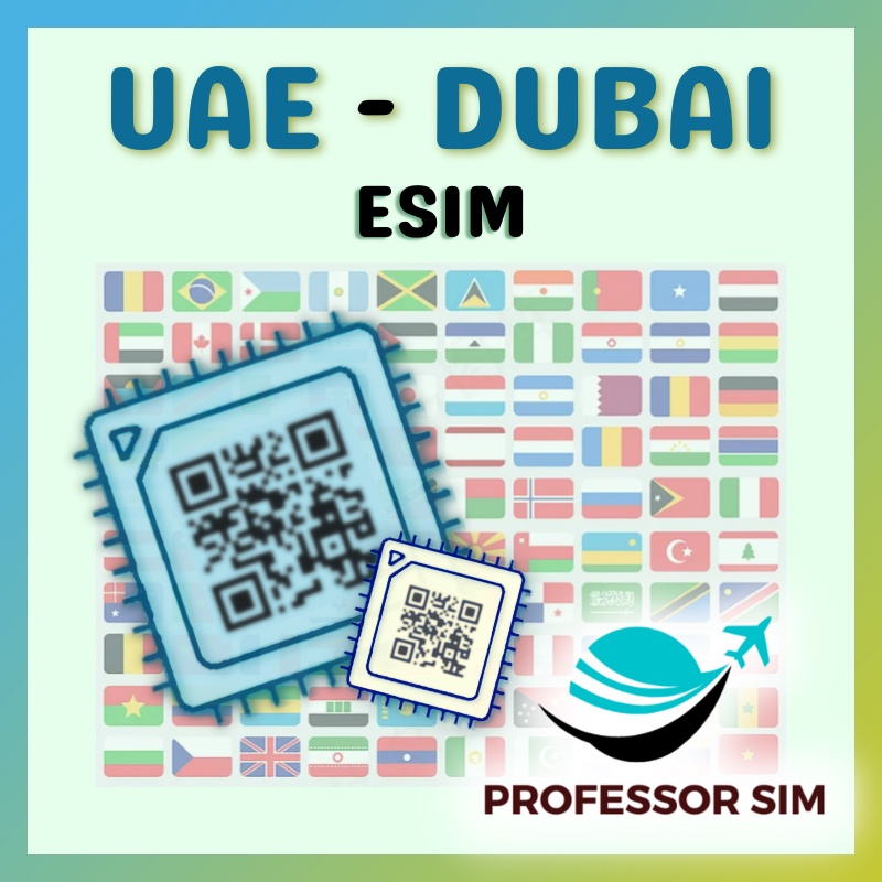 (UA02e) United Arab Emirate UAE (Dubai) Travel ESIM - 30 Days ...