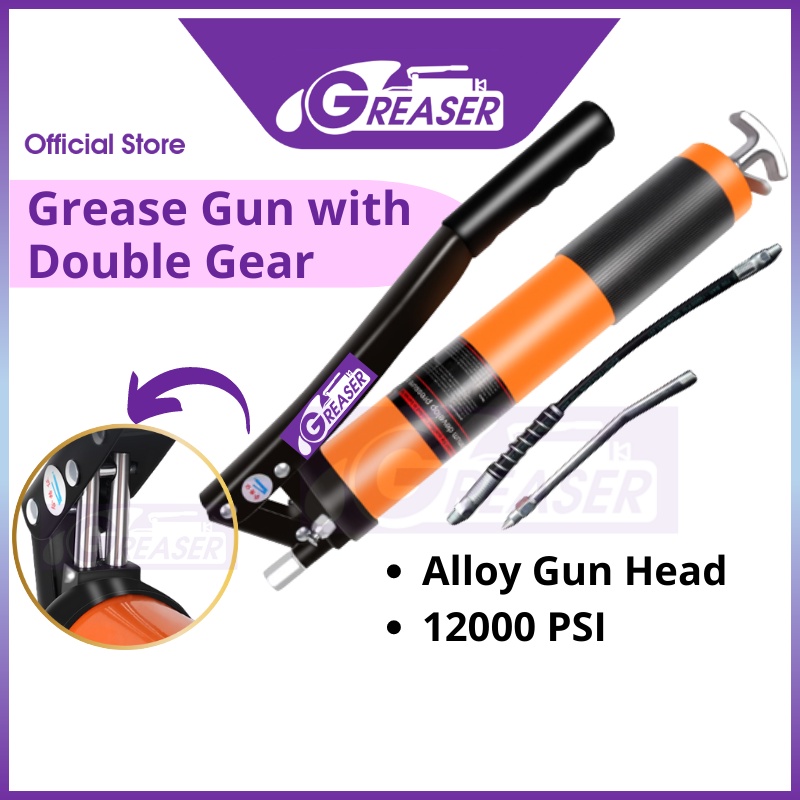 Greaser Grease Pump Double Shaft / Grease Gun / Pam Gris - 600cc ...