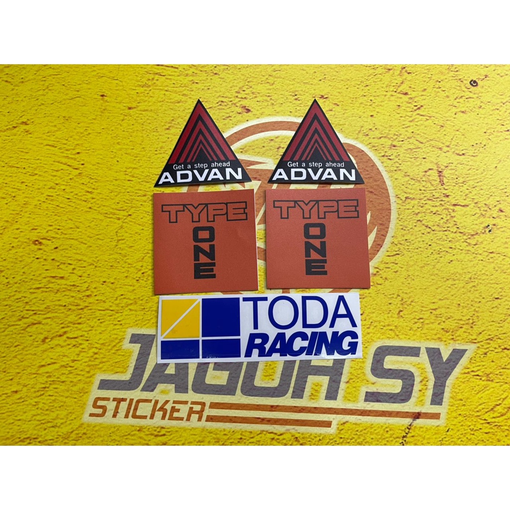 Sticker Advan Honda Type One Toda Racing【HIGH QUALITY】 | Shopee Malaysia