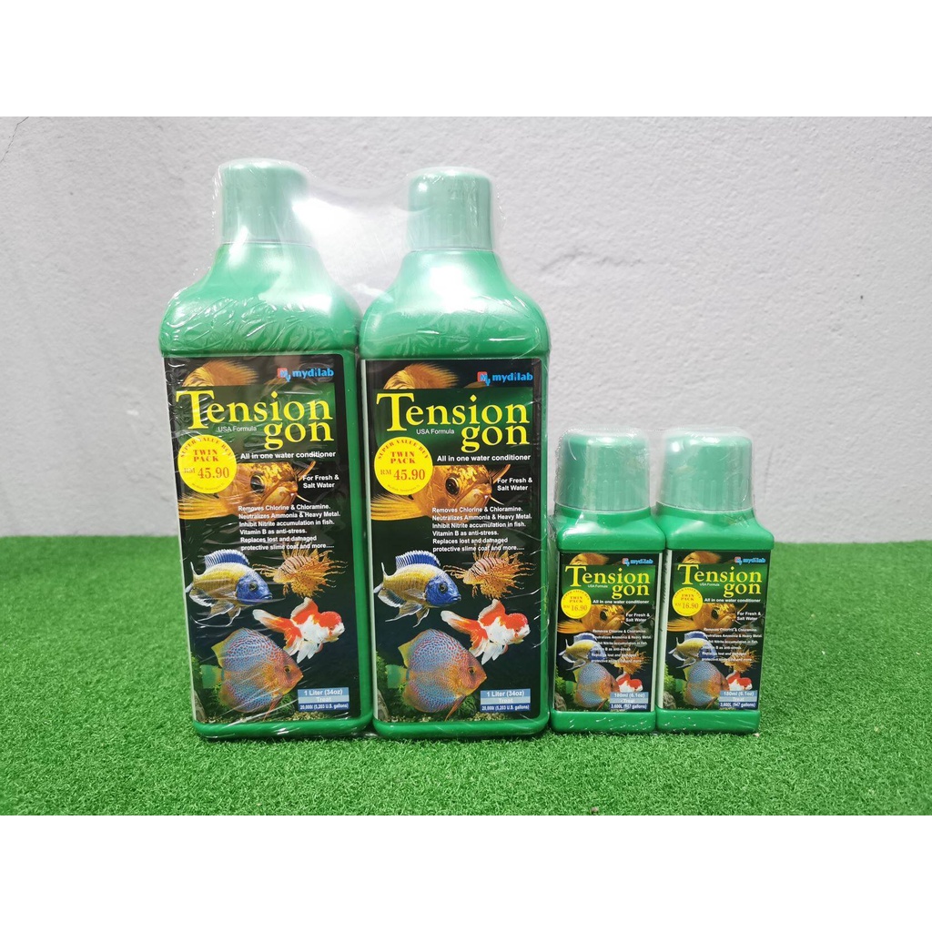 Mydilab Tension Gon "TWIN PACK" (1L/180ml) Water Conditioner Anti ...
