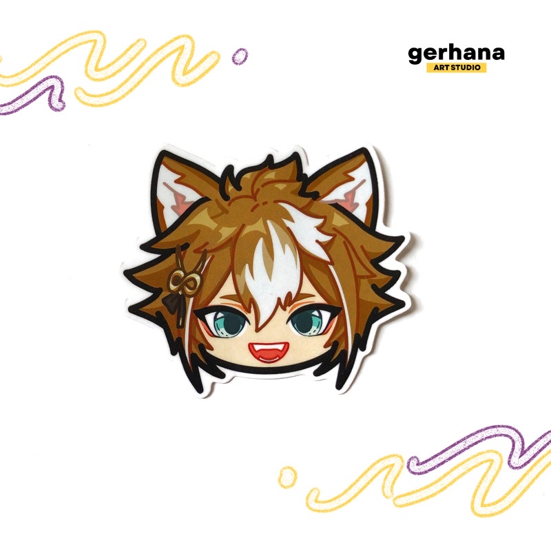 Genshin Impact Chibi Stickers | Raiden Shogun Yae Miko Ayaka Ayato ...