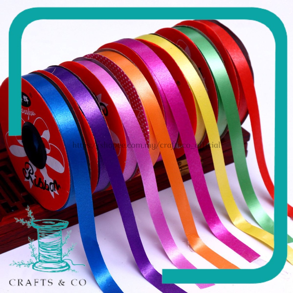 PVC RIBBON 28MM ASSORTED COLOUR / WRAPPING RIBBON GIFT PLAIN PVC RIBBON ...