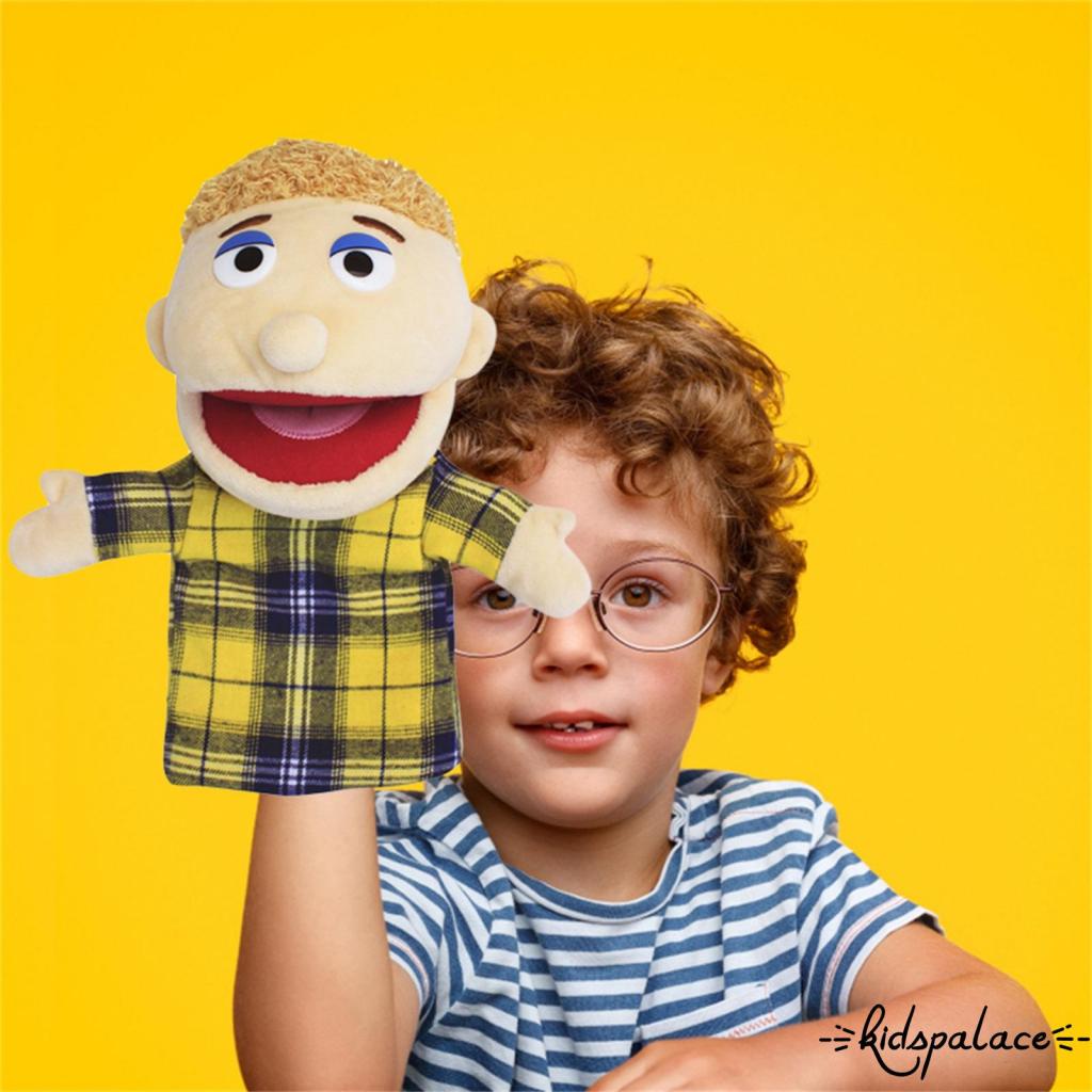 BbQ-Lovely Family Hand Puppets Mouth Opening Plush Puppets Toys Role ...