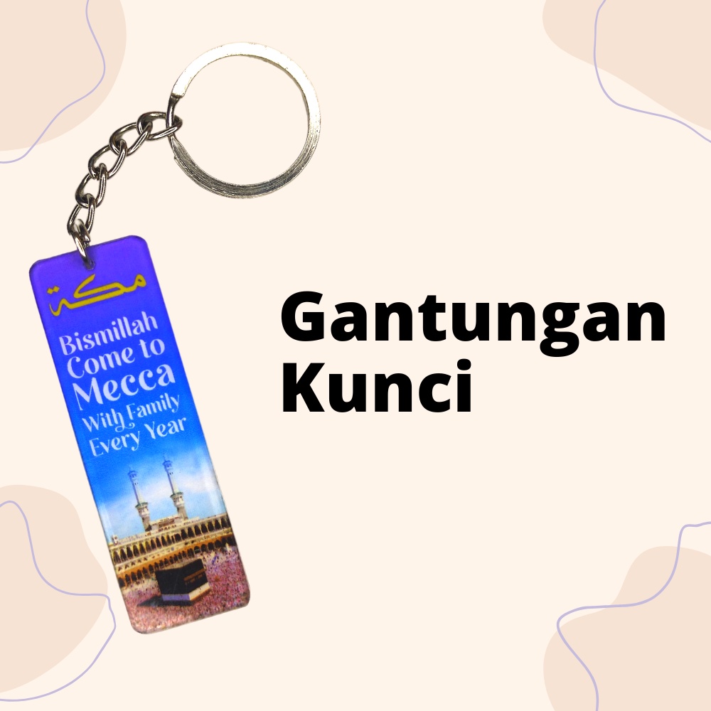 GANTUNGAN Mecca Kaaba Mecca Keychain made of acrylic | Shopee Malaysia