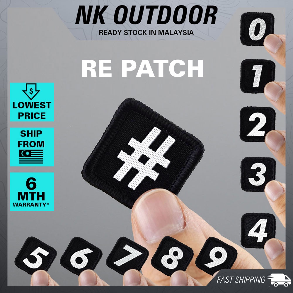 Ranger Eye RE Patch Malaysian Designed Numbers Velcro EDC Tactical Patch | Shopee Malaysia