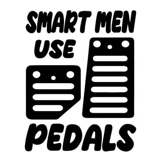 SMART MEN USE TWO PEDAL,SMART MEN USE 2 PEDAL,STICKER TAMPAL LUAR ...