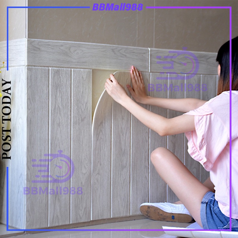 3D Wood Grain PE Foam Wallpaper 70x70cm / Home Decor Wallpaper Foam ...