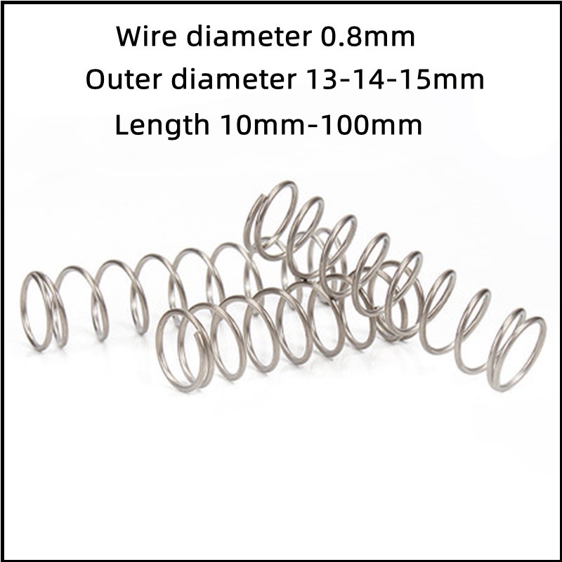 【XCF】10pcs Compression spring wire diameter 0.8mm outer diameter 10/11 ...