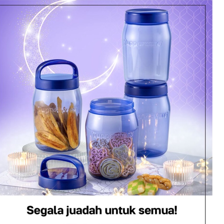 Tupperware Universal Jar Dark Blue Size 1.5L Air Tight / Airtight ...