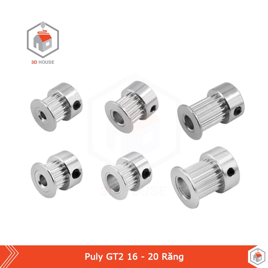 Puly GT2 20 Teeth Step 2mm Version 6, 10mm for 3D Printer | Shopee Malaysia