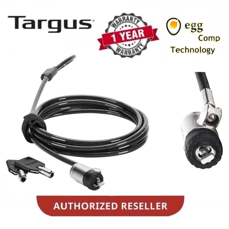 ASP48MKUSXL TARGUS CABLE LOCK DEFCON T LOCK KEYED [KENSINGTON K SLOT ...