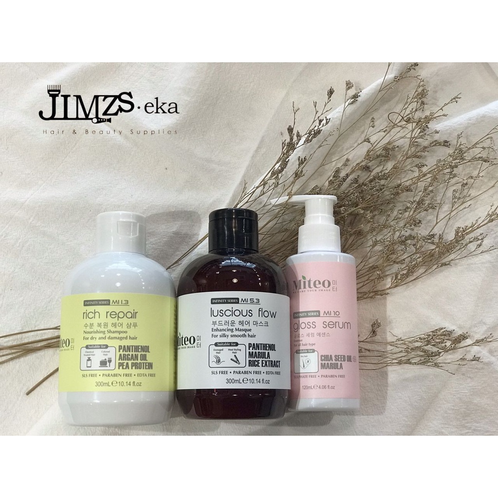 Miteo Serum Promotion Set (Shampoo 300ml + Masque300ml + Gloss Serum ...