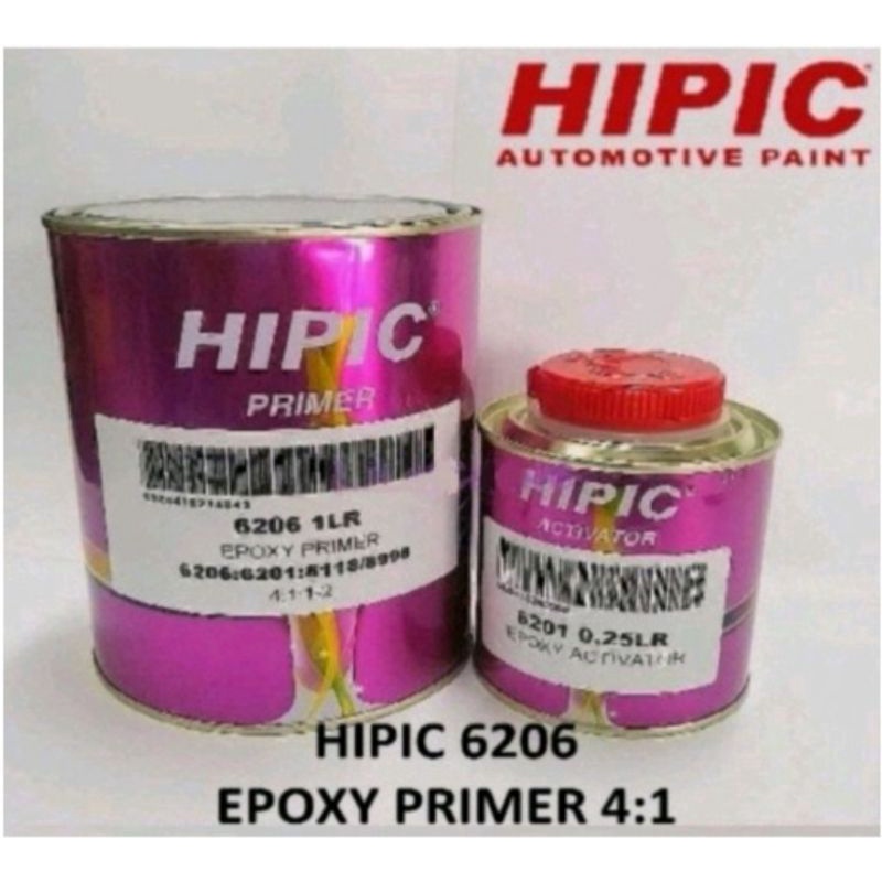 HIPIC 6206 2K Epoxy Primer 4:1 1Liter & Activator 250ML | Shopee Malaysia