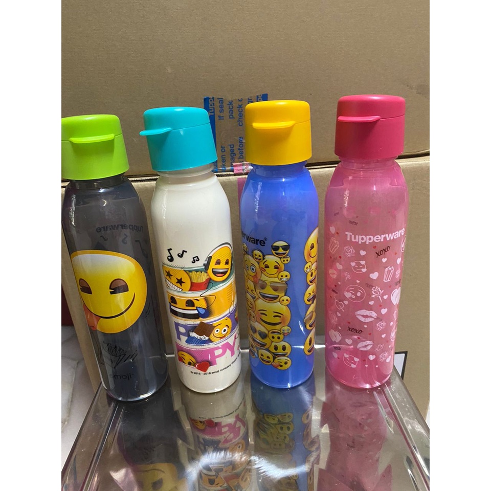 Tupperware Emoji Eco Bottle 500ml (1 set 4 pcs) | Shopee Malaysia