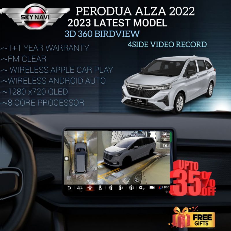 NEW PERODUA ALZA 2022 3D 360 BIRD VIEW + 4 SIDE VIDEO RECORD CAR ...