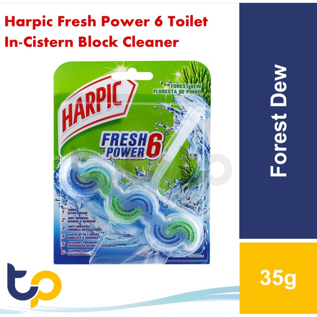Harpic Fresh Power 6 Toilet In-Cistern Block Clearner (35g) | Shopee ...