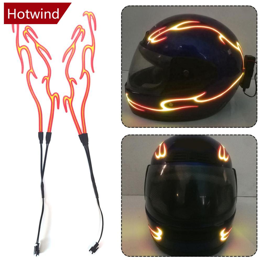 HOTWIND 4 in 1 Motorcycle Helmet LED Cold Light Waterproof Strip ...