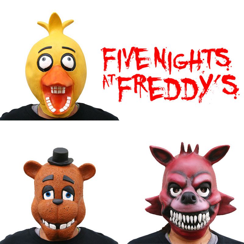 Halloween Five Nights At Freddy's Adult Head Mask for Xmas Party Freddy ...
