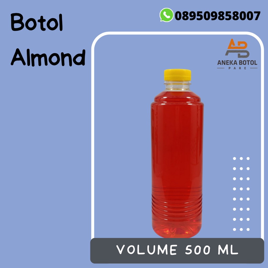 500 ML Plastic Bottle | Almond Bottle | Shopee Malaysia