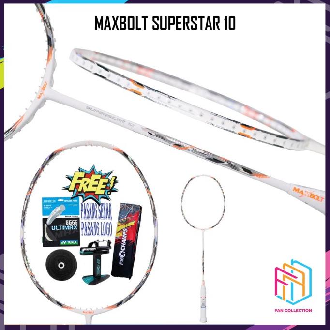 Maxbolt Superstar 10 Racket Badmintoton Badminton Original | Shopee ...