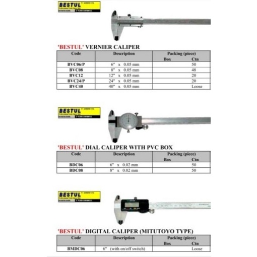 LS GEMILANG BESTUL 6'' 8'' 12'' GERMANY VERNIER CALIPER Digital Caliper ...