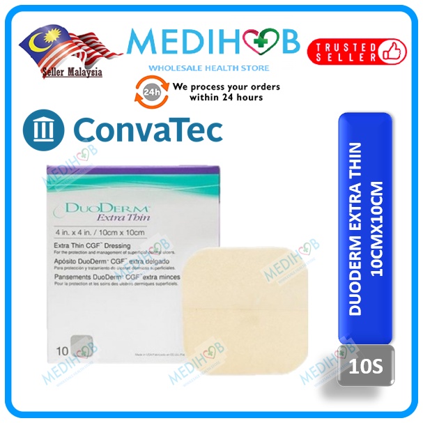 [KKM APPROVED] CONVATEX Duoderm Extra Thin 10cmx10xm (10s) (EXP02/2027 ...