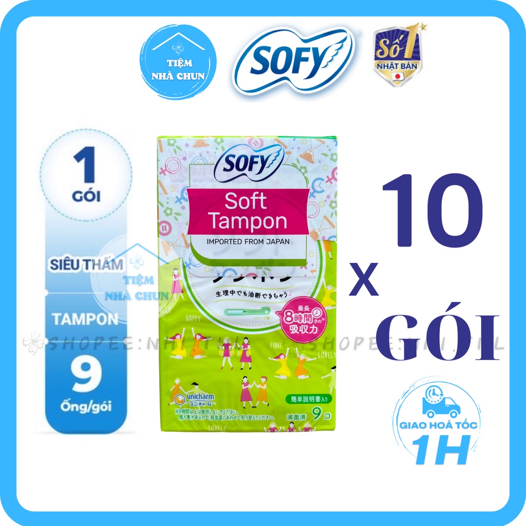 Cover BVS NAME - SET OF 10 PACKAGES of Sofy Soft Tampon Super Absorbent ...
