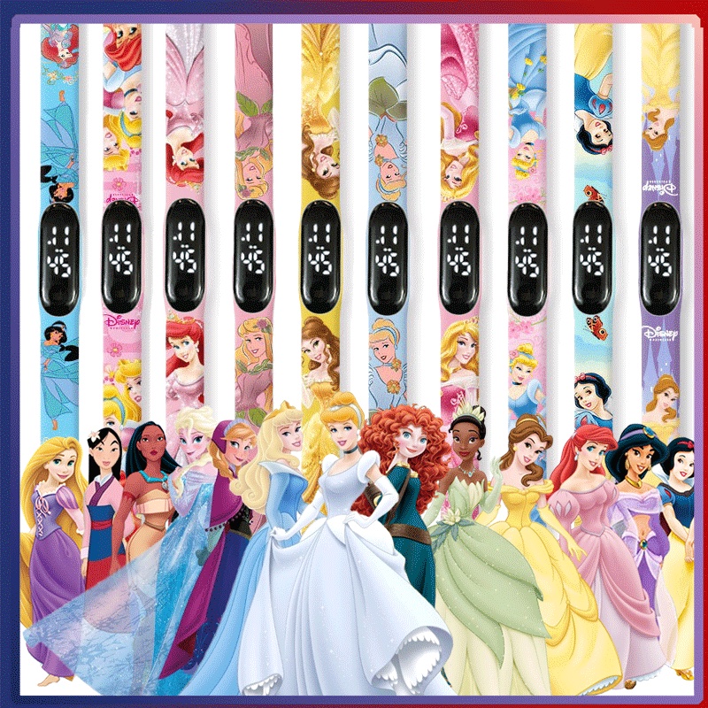 Disney Princess Children's Electronic Watch/Cartoon LED Digital Watch ...