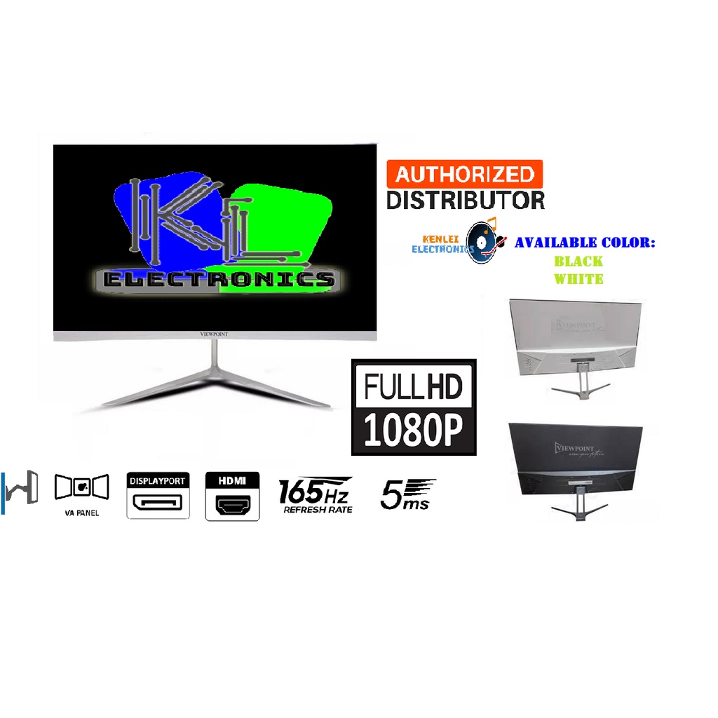 Viewpoint Monitor 24 inch 165hz Semi Curved FHD-2418 Gaming Monitor ...