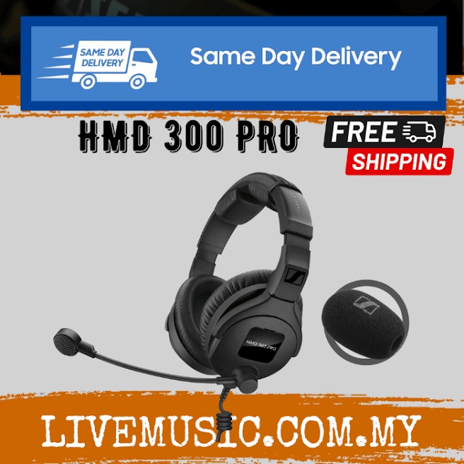 Sennheiser HMD 300 Pro Headset with Boom Microphone ( HMD300PRO ...