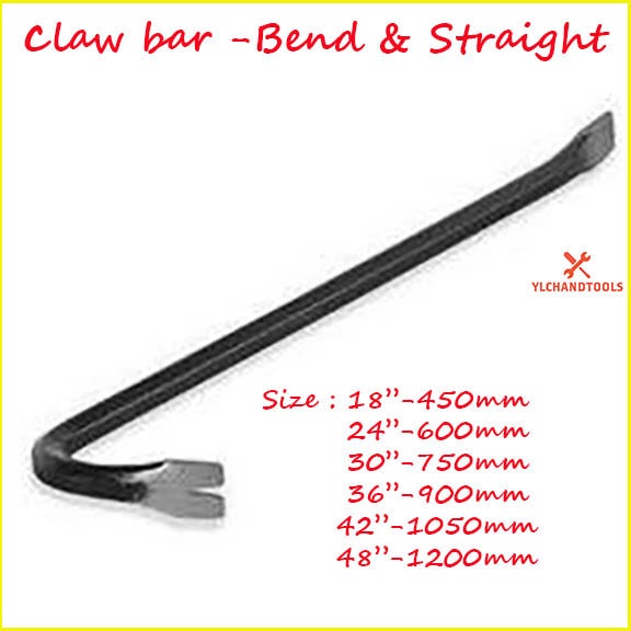 HEAVY DUTY MILD STEEL CROW/CLAW BAR - BEND & STRAIGHT | Shopee Malaysia